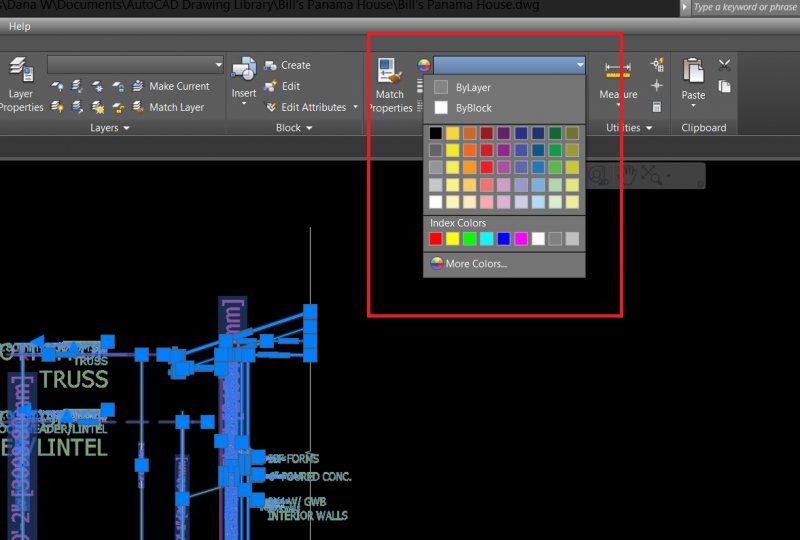 Change Color By Layer To Color To Spesific AutoCAD Drawing Management 