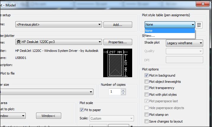 lost plot options - AutoCAD Drawing Management & Output - AutoCAD Forums