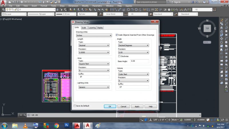 Default unit - problem - AutoCAD 2D Drafting, Object Properties ...
