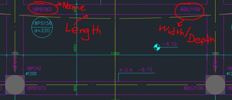 I need an Autocad LISP for Listing Beam Sizes - AutoLISP, Visual LISP & DCL - AutoCAD Forums