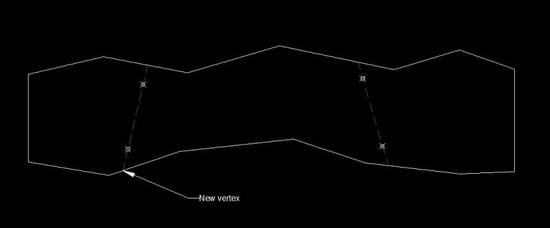Draw A New Lwpolyline Passing Through Points Inner Existing Lwpolyline Autolisp Visual Lisp