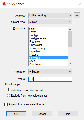 How about lisp to find same texts in drawing - AutoLISP, Visual LISP & DCL - AutoCAD Forums