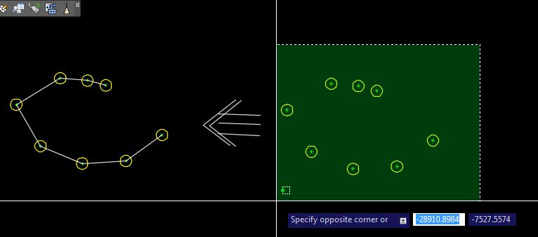 Select Some Blocks And Connecting By Arc Or Pline Autolisp Visual