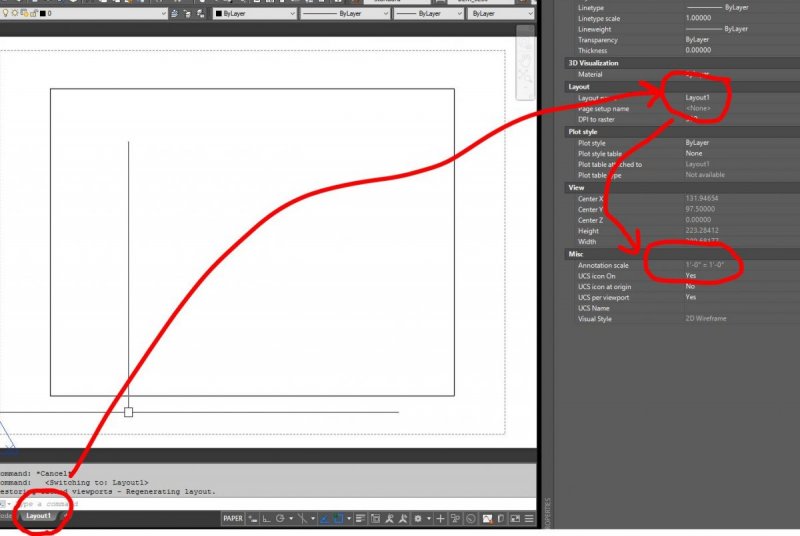 Delete/change annotative scale layout paper space - AutoCAD 2D Drafting, Object Properties ...