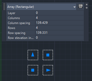 Change rectangular array Number of Columns and Rows - AutoLISP, Visual LISP & DCL - AutoCAD Forums
