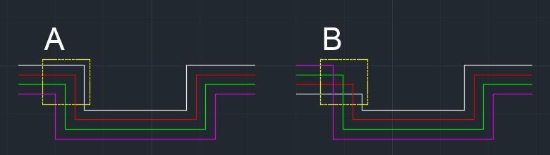 Rearrange parallel polylines when changing direction - AutoLISP, Visual LISP & DCL - AutoCAD Forums