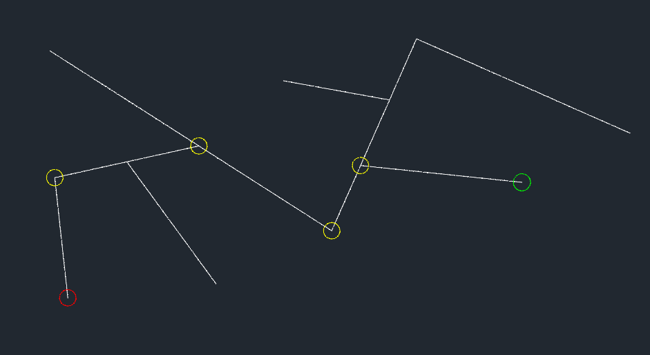 Find route from point to point on a branch of lines - AutoLISP, Visual LISP & DCL - AutoCAD Forums