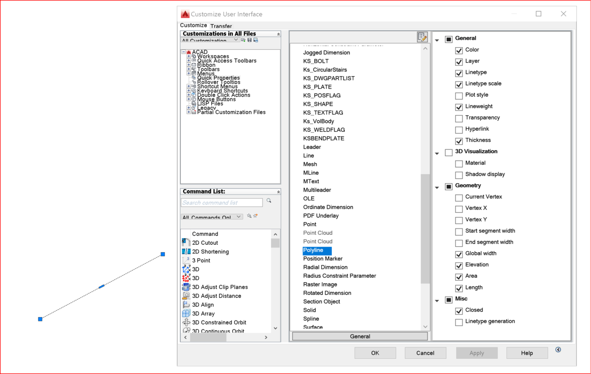 How should I proceed to see the thickness of polyline. - AutoCAD Beginners' Area - AutoCAD Forums