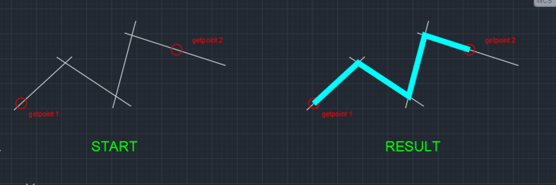 draw polyline along another polyline between two points - AutoLISP ... draw polyline along another polyline between two points - AutoLISP ...