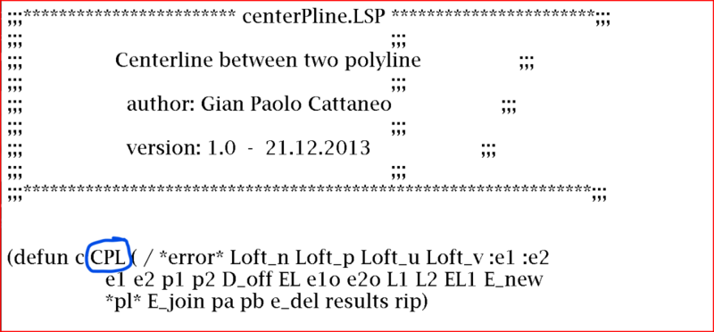 Centerline Between Two Polylines Autolisp Visual Lisp And Dcl Autocad Forums