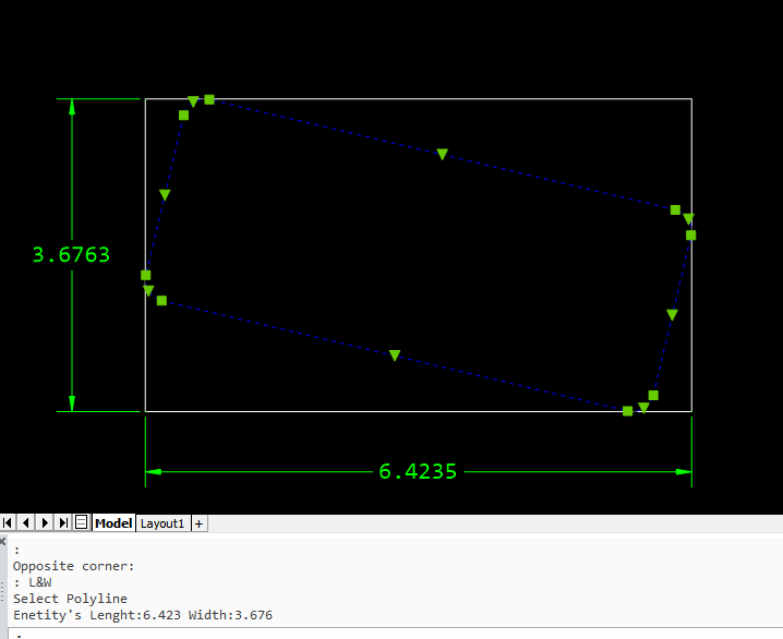 Irregular Polygon OA width & height - AutoLISP, Visual LISP & DCL - AutoCAD Forums