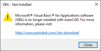 VBA installed for 2023 but not recognised after install - AutoCAD General - AutoCAD Forums