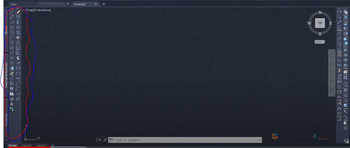 How To Showing And Docking Draw And Modify Toolbars Autocad 2d
