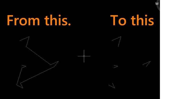 Alternating Poly Line Trim Routine Edit Of Previous Lisp Autolisp Visual Lisp And Dcl